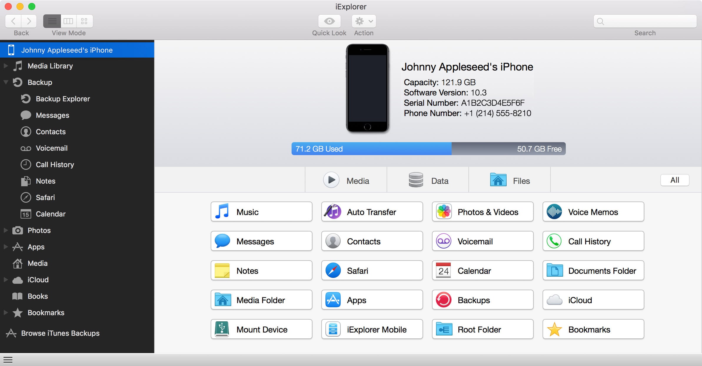iPhone Music, Messages & File Transfer for Mac & PC · iExplorer