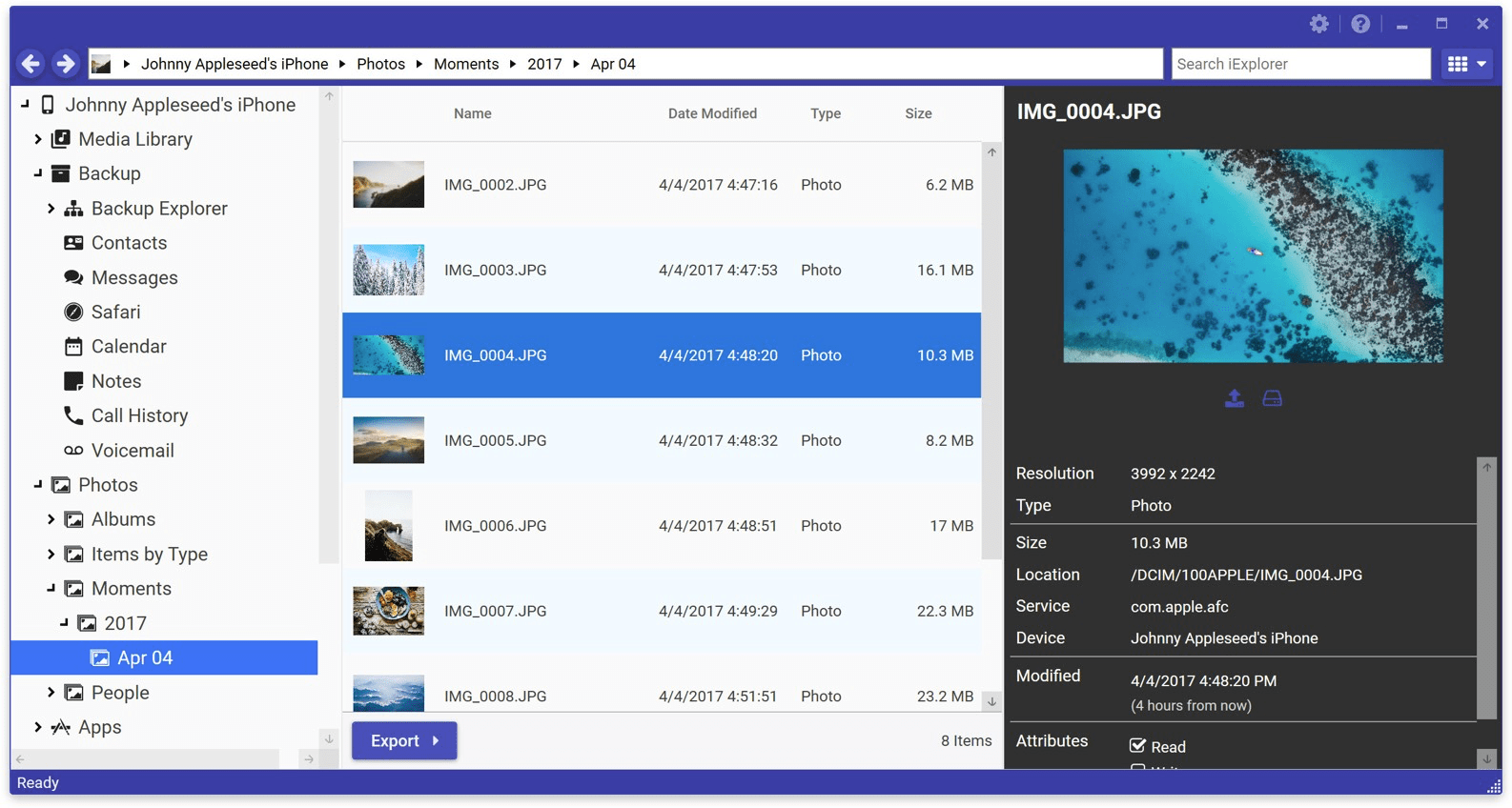Export Photos from Your iPhone & iPad to any Mac or PC Computer · iExplorer